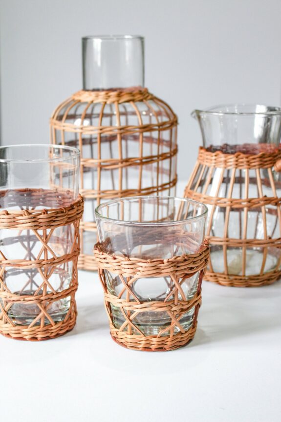 Rattan Cage Tall Pitcher - Be Home B2B Site