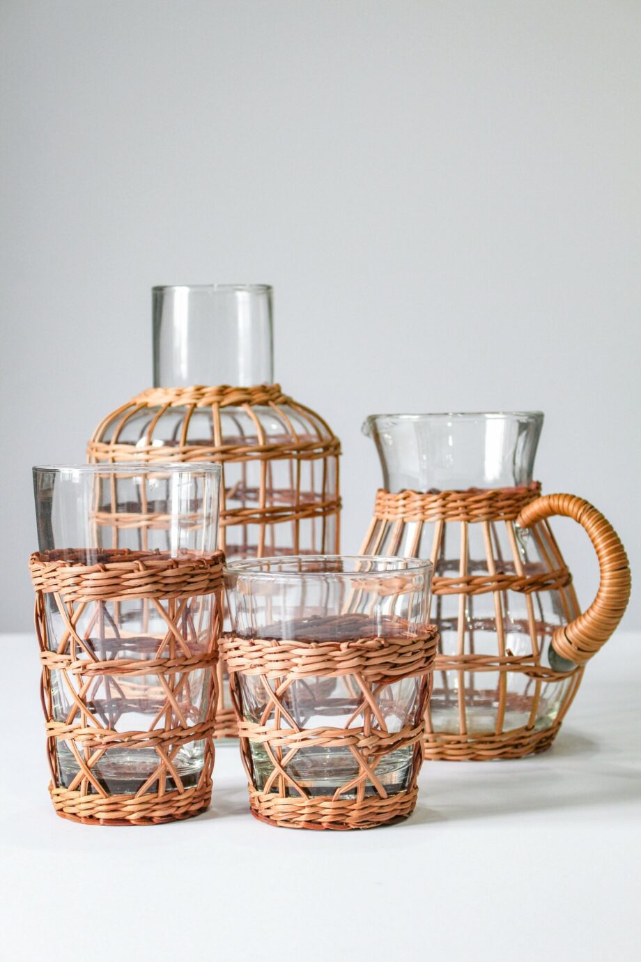 Rattan Cage Tall Pitcher - Be Home B2B Site